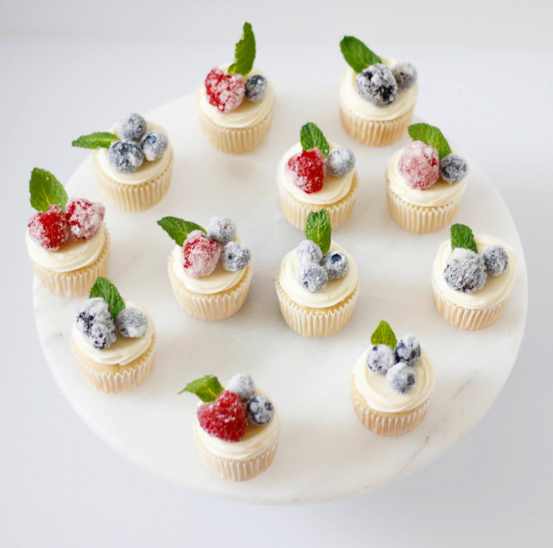 Sugared Berry Cupcakes – From Flour